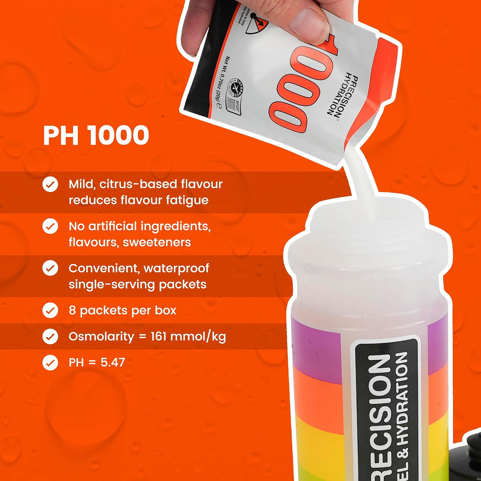 1000 mg/L electrolyte powder for endurance