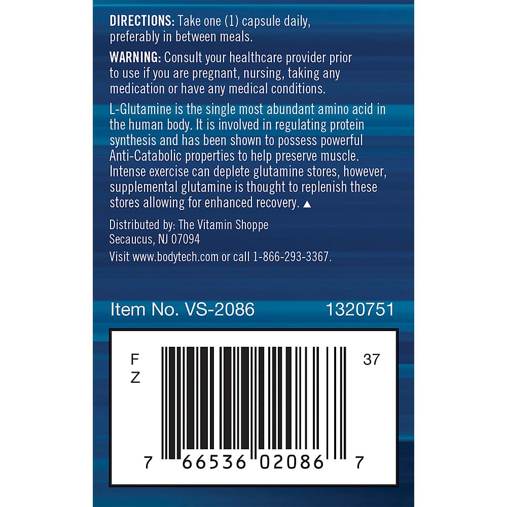 1000 mg l-glutamine for optimal performance