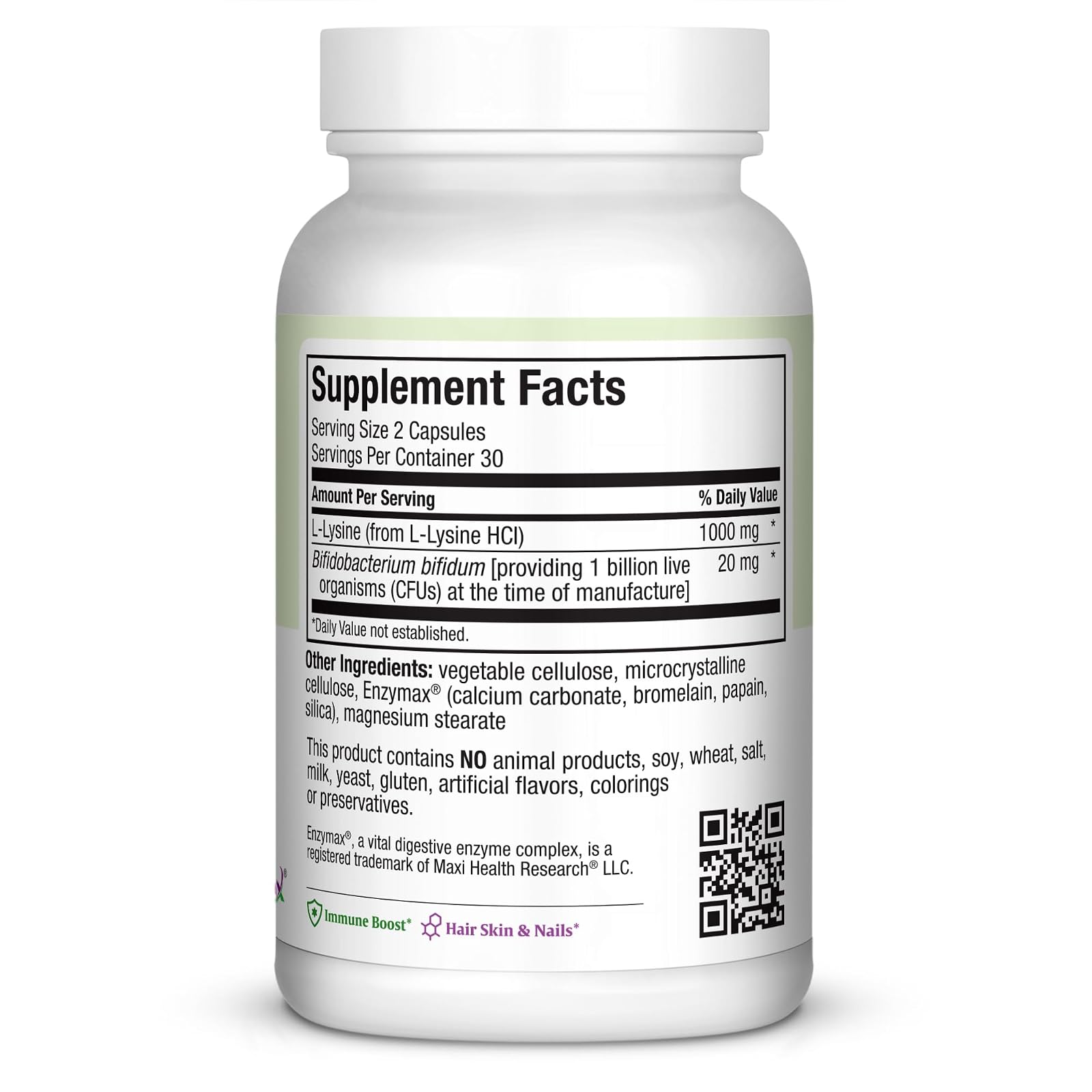 1000 mg L-Lysine capsules for immunity