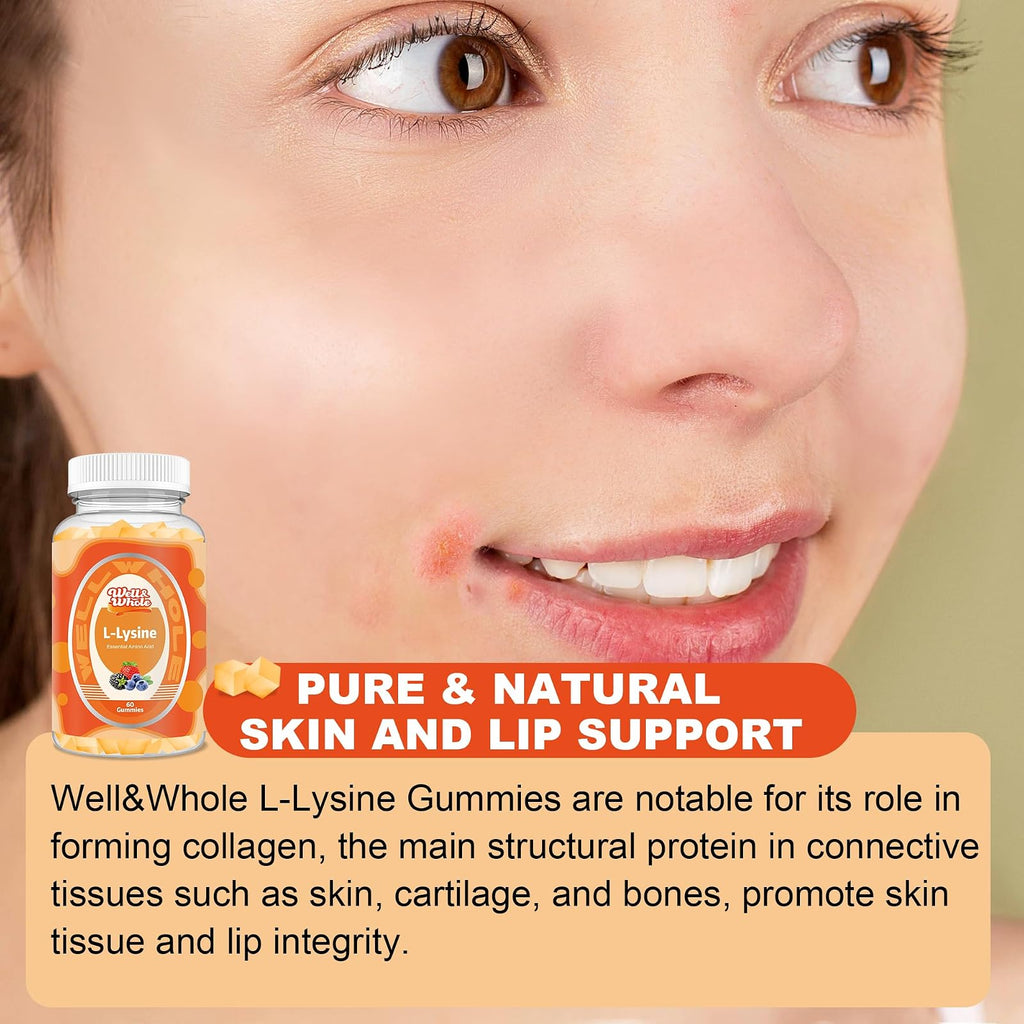1000 mg l-lysine for skin health