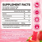 1000 mg l-lysine gummy supplements