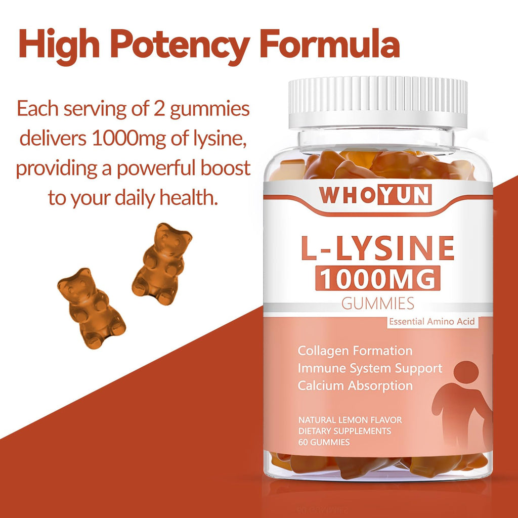 1000 mg l-lysine gummy vitamins