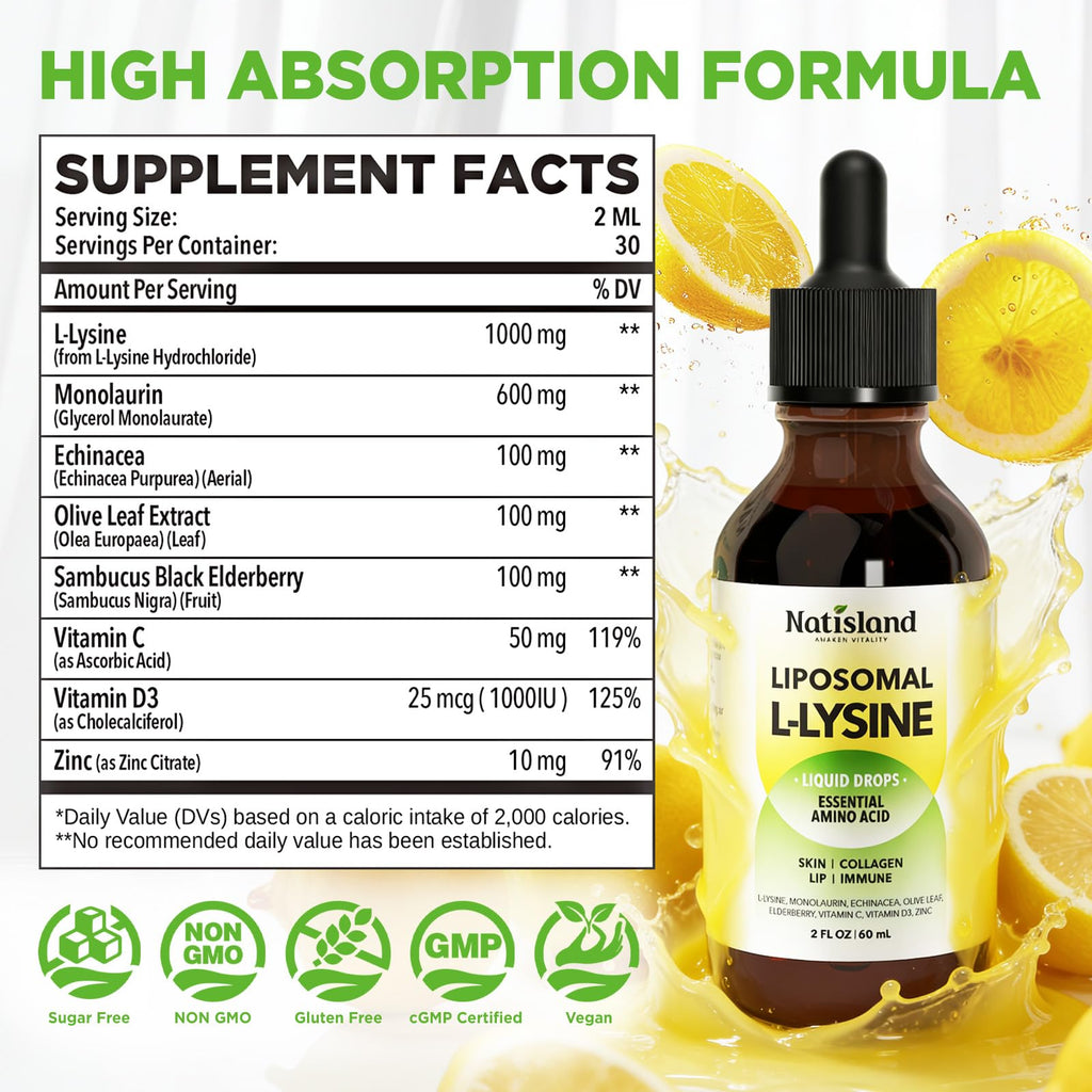 1000 mg L-Lysine supplement
