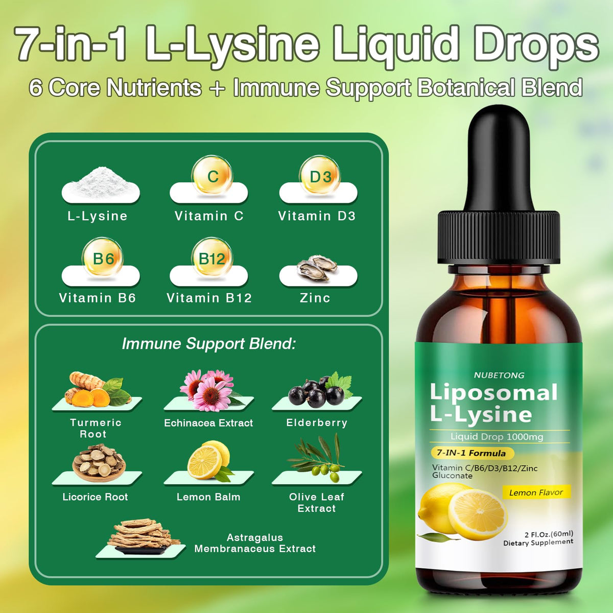1000 mg L-Lysine supplement