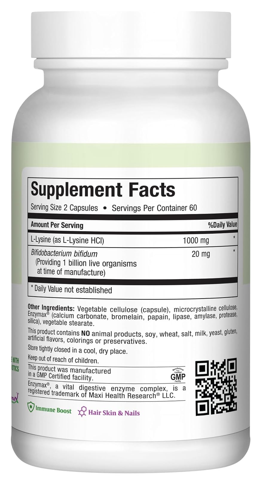 1000 mg L-Lysine supplement