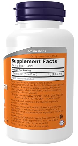 1000 mg L-Tryptophan for stress relief