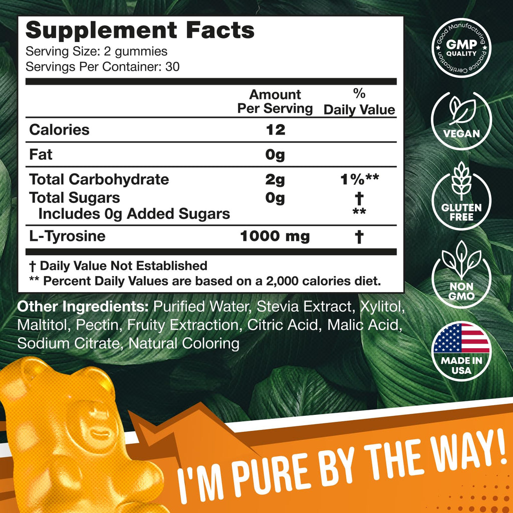 1000 mg l-tyrosine per serving