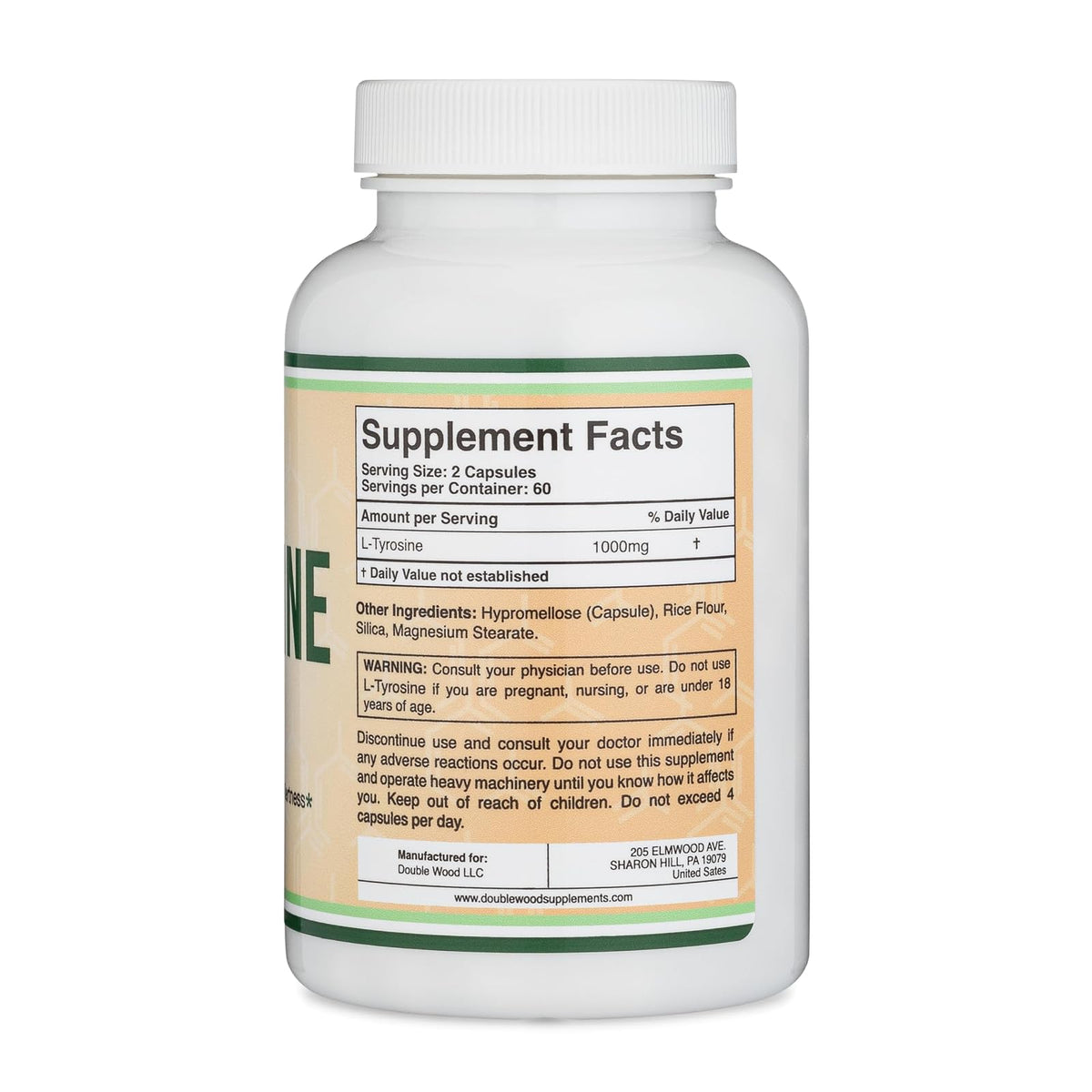 1000 mg L-Tyrosine veggie capsules