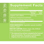 1000 mg Lion's Mane for cognitive support