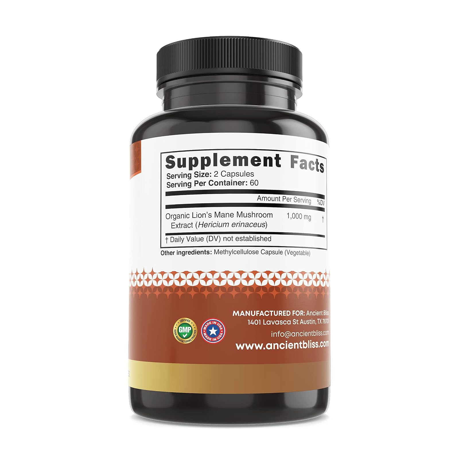 1000 mg lion's mane supplement