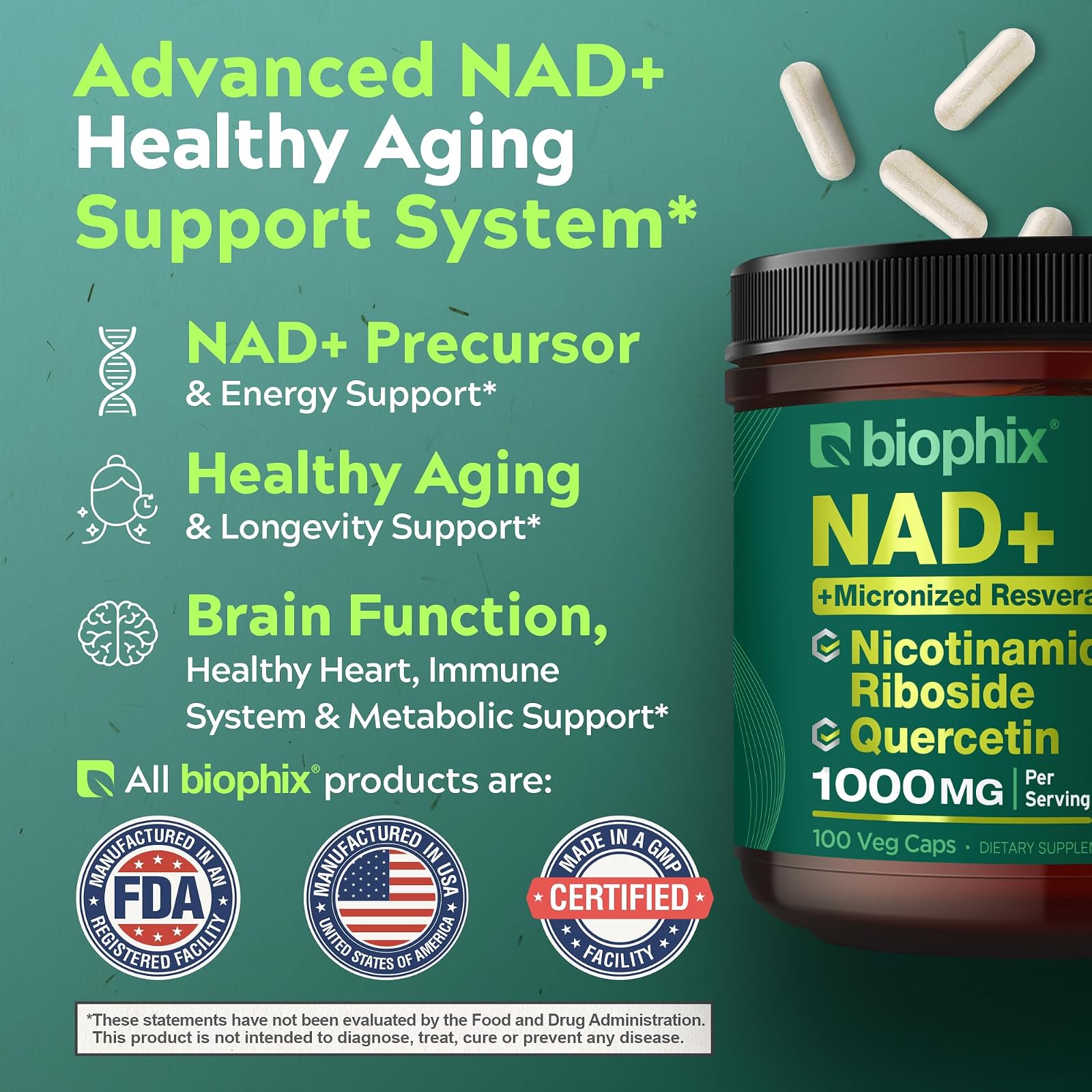 1000 mg liposomal vitamin B3 capsules