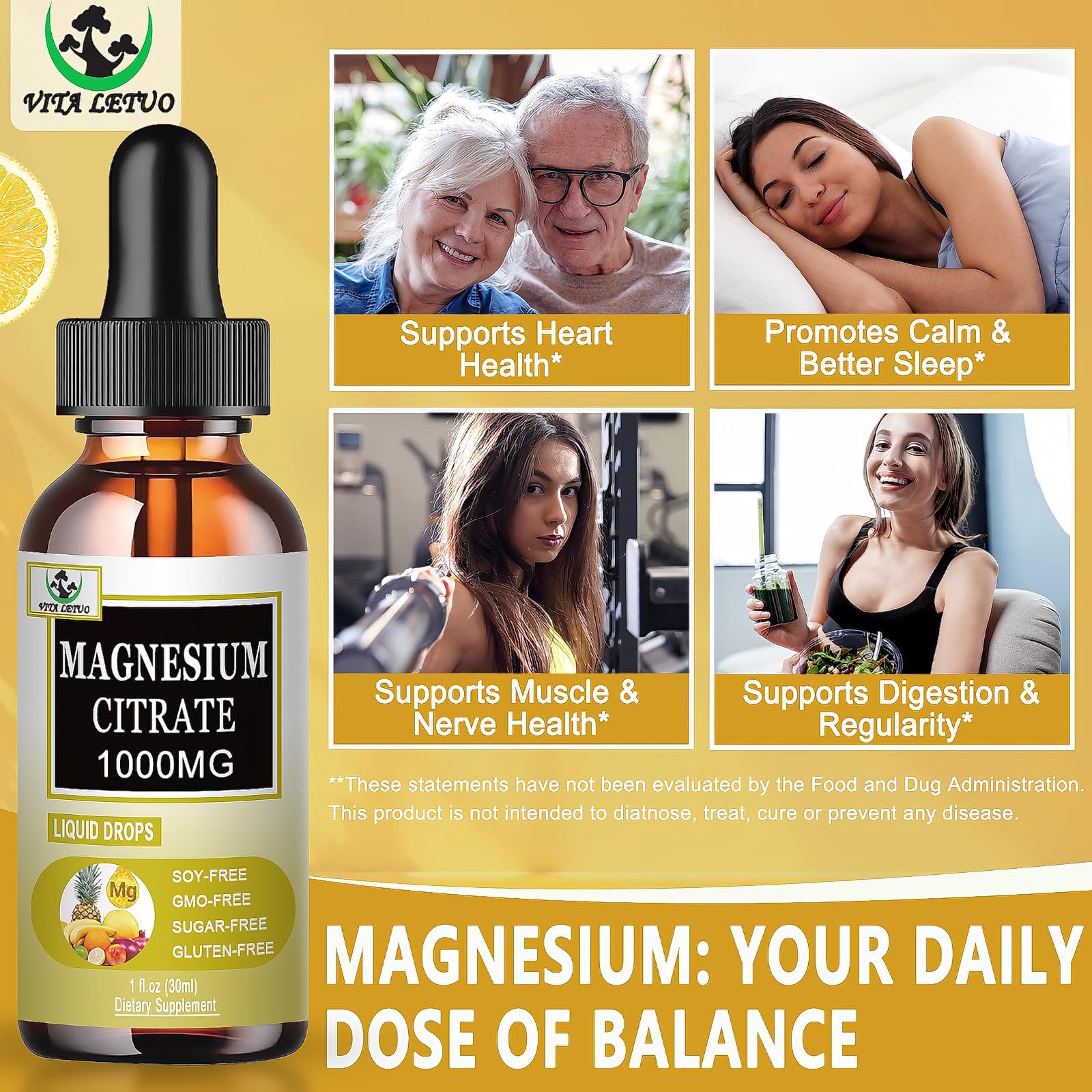 1000 mg magnesium citrate for relaxation