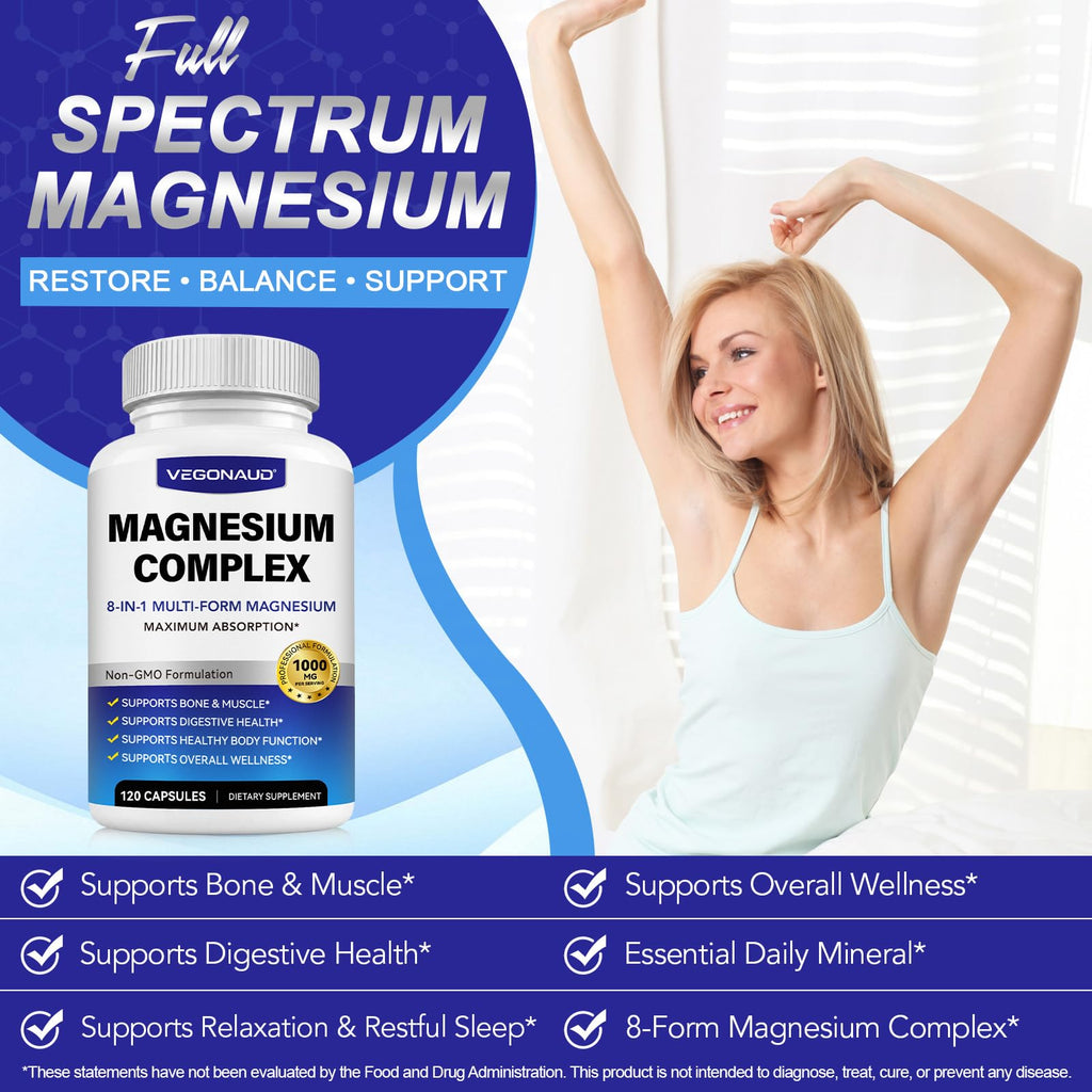 1000 mg magnesium complex for relaxation