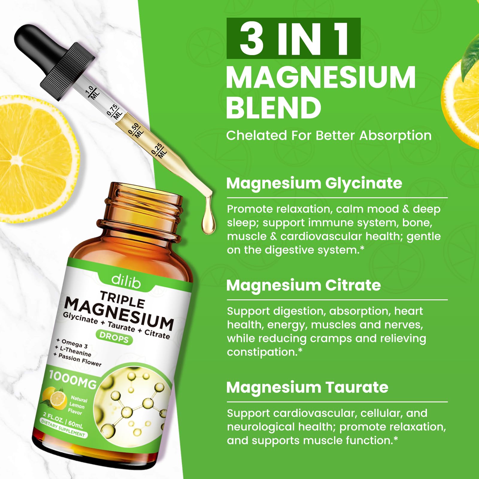 1000 mg magnesium drops for sleep