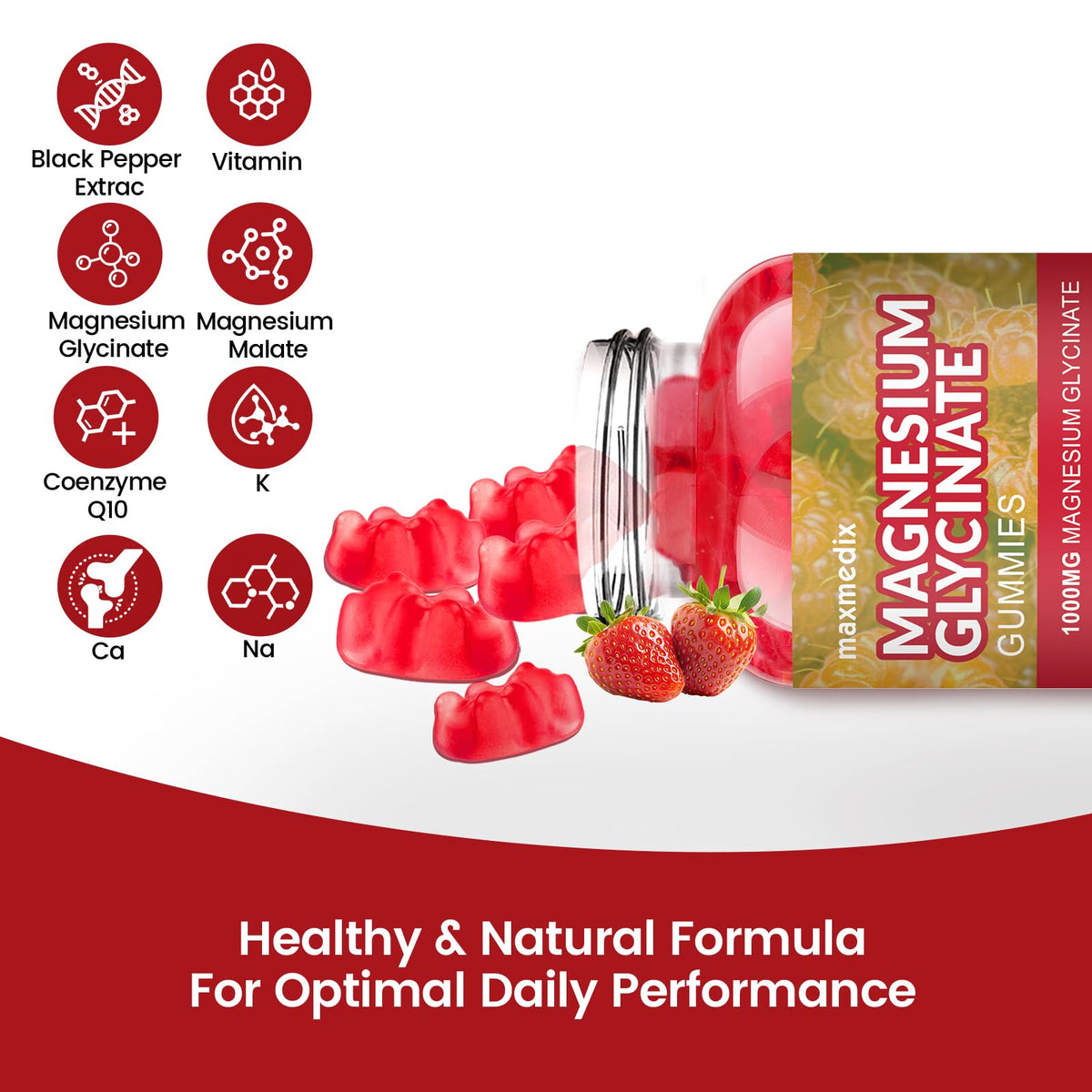 1000 mg magnesium glycinate for muscle support