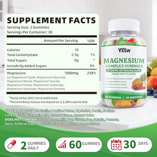 1000 mg magnesium gummies for relaxation