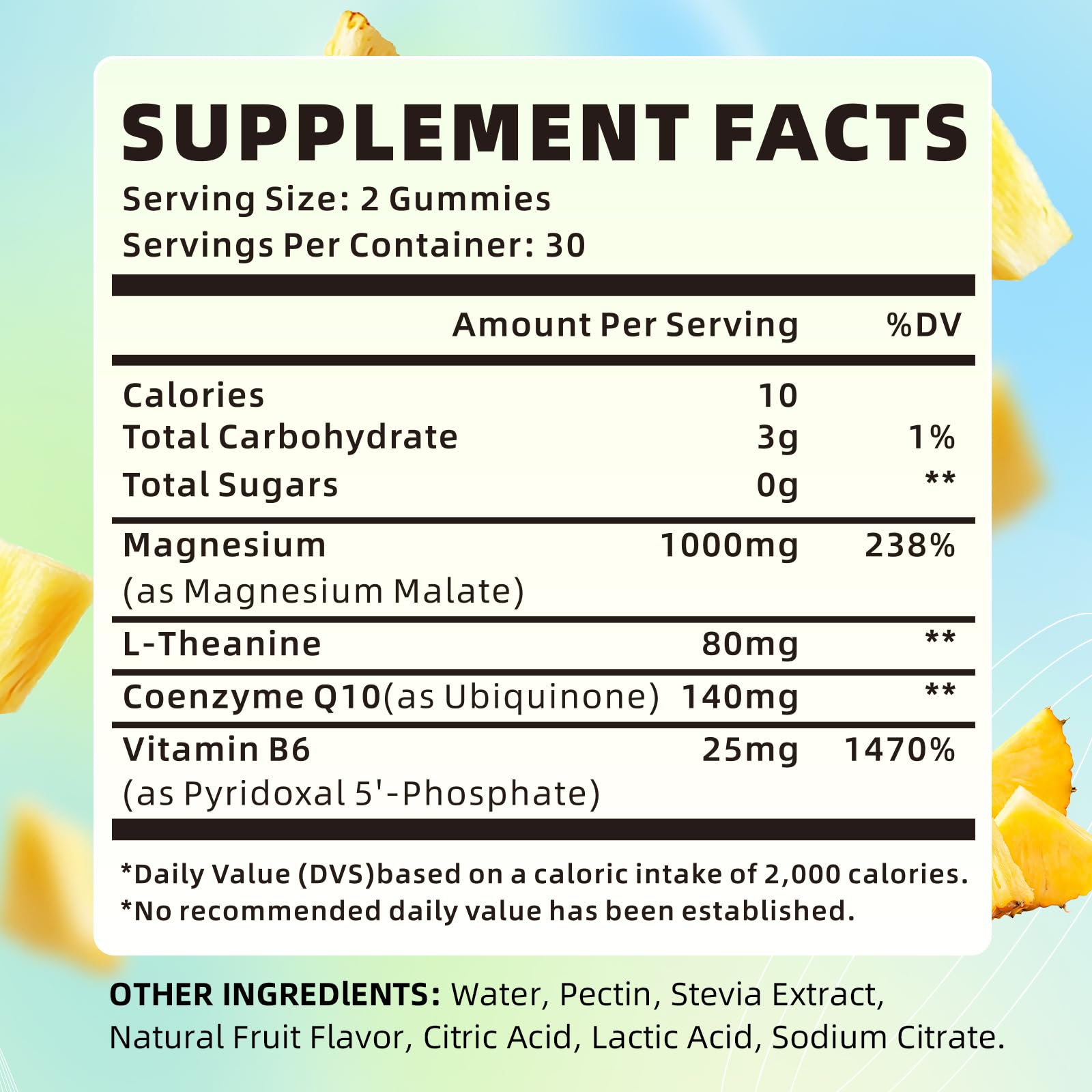 1000 mg magnesium malate for energy