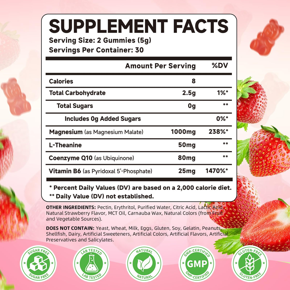 1000 mg magnesium malate for muscle support
