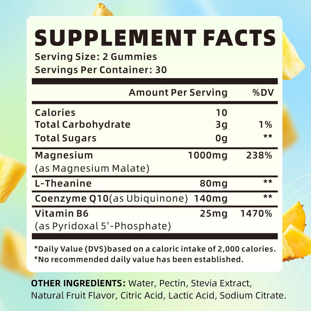 1000 mg magnesium malate supplement