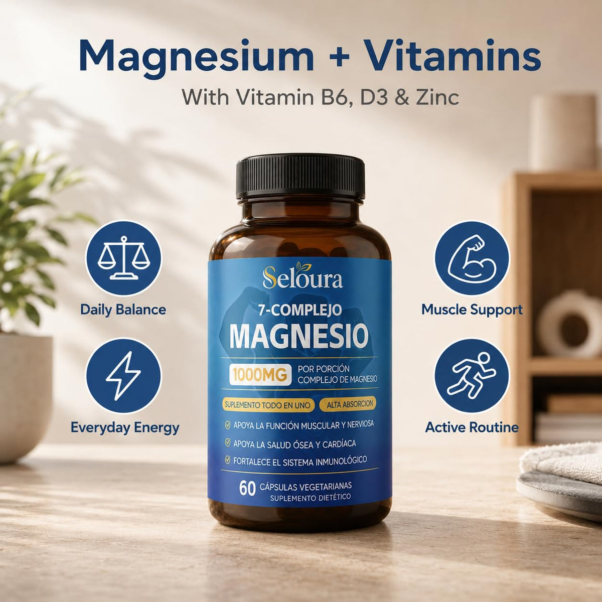 1000 mg magnesium supplement for wellness