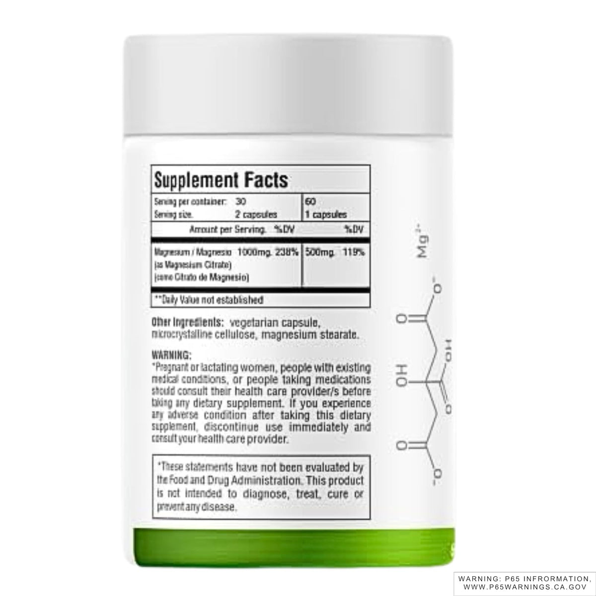 1000 mg magnesium supplement