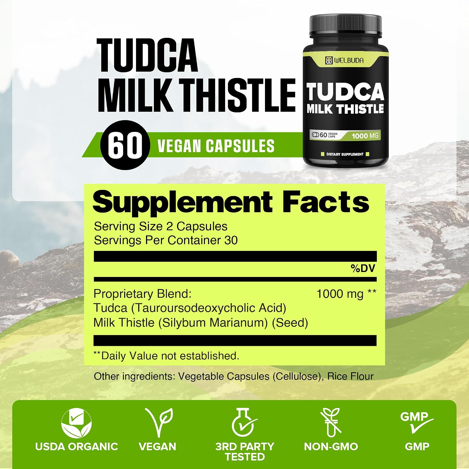 1000 mg milk thistle supplement