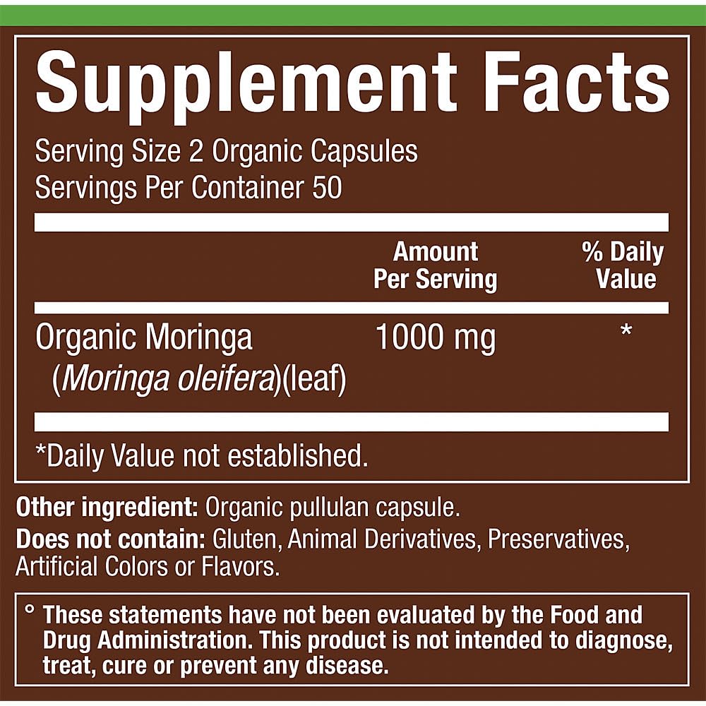 1000 mg moringa for vitality
