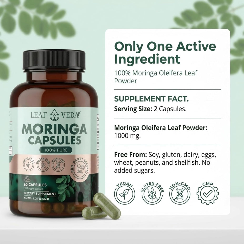1000 mg Moringa for wellness
