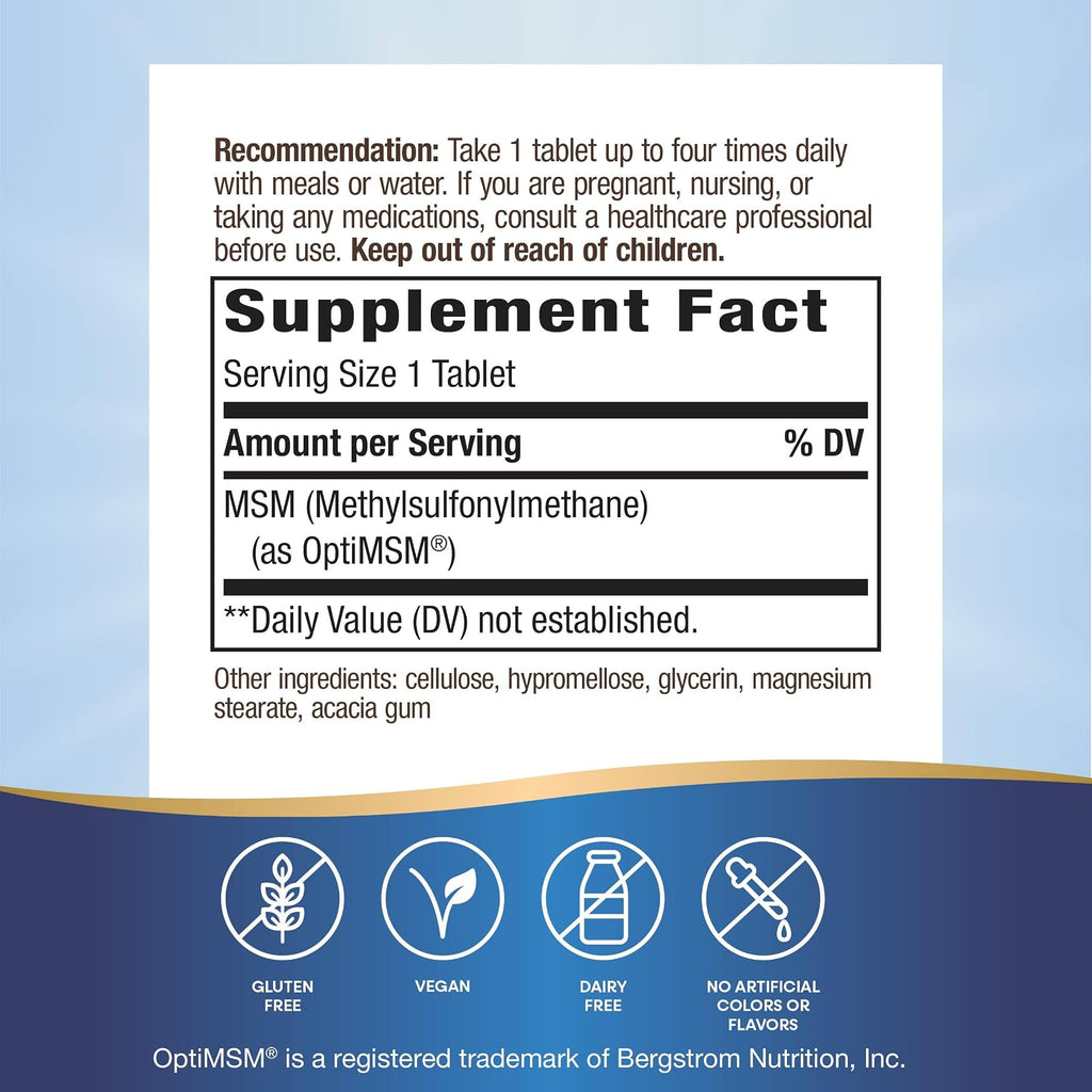 1000 mg MSM for better sleep