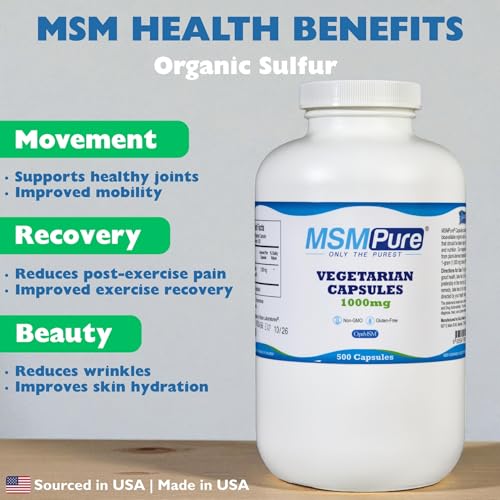 1000 mg MSM for joint health