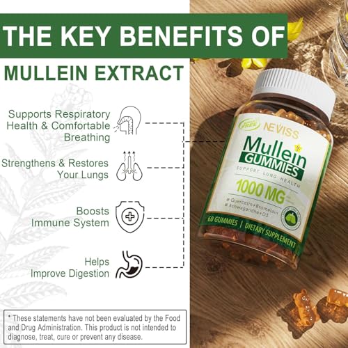 1000 mg Mullein gummies for immune boost