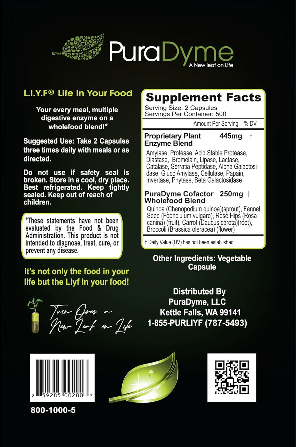 1000 mg multivitamin enzyme supplement