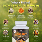 1000 mg mushroom capsules for energy