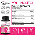 1000 mg Myo Inositol supplement