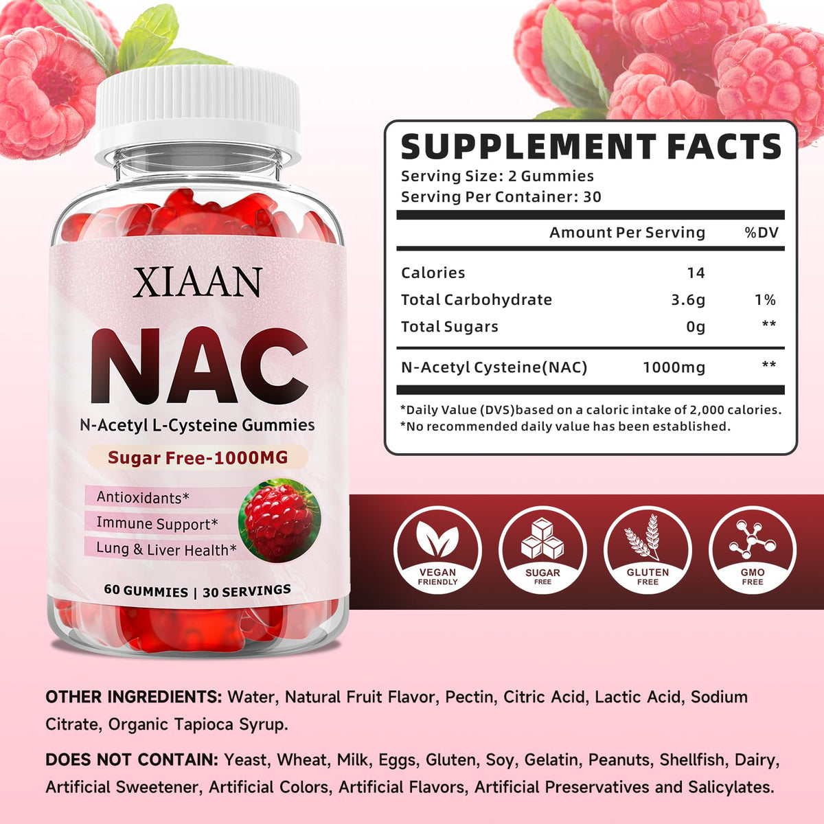 1000 mg N-Acetyl Cysteine gummies