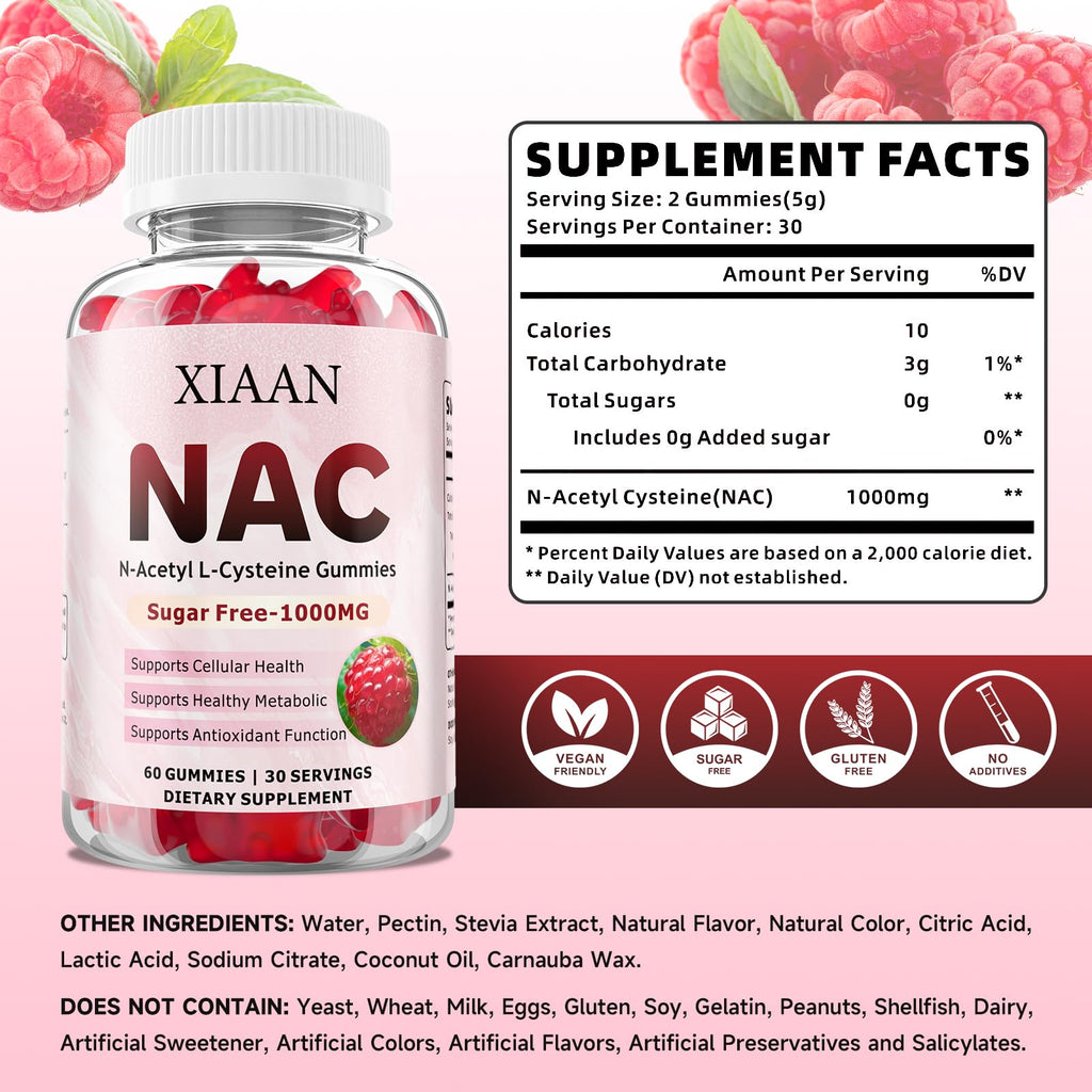1000 mg NAC multivitamin benefits