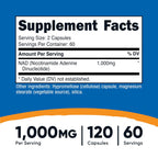 1000 mg NAD+ capsules for vitality