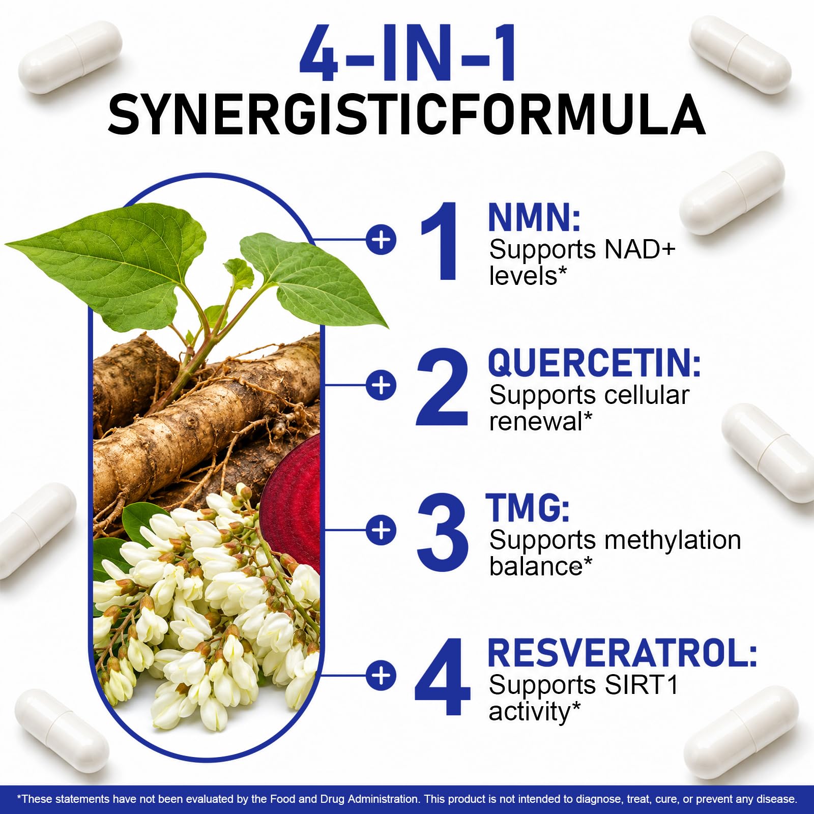 1000 mg NMN capsules for vitality
