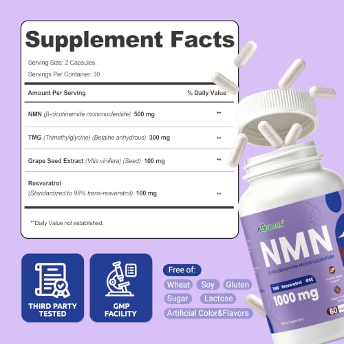 1000 mg NMN supplement for vitality