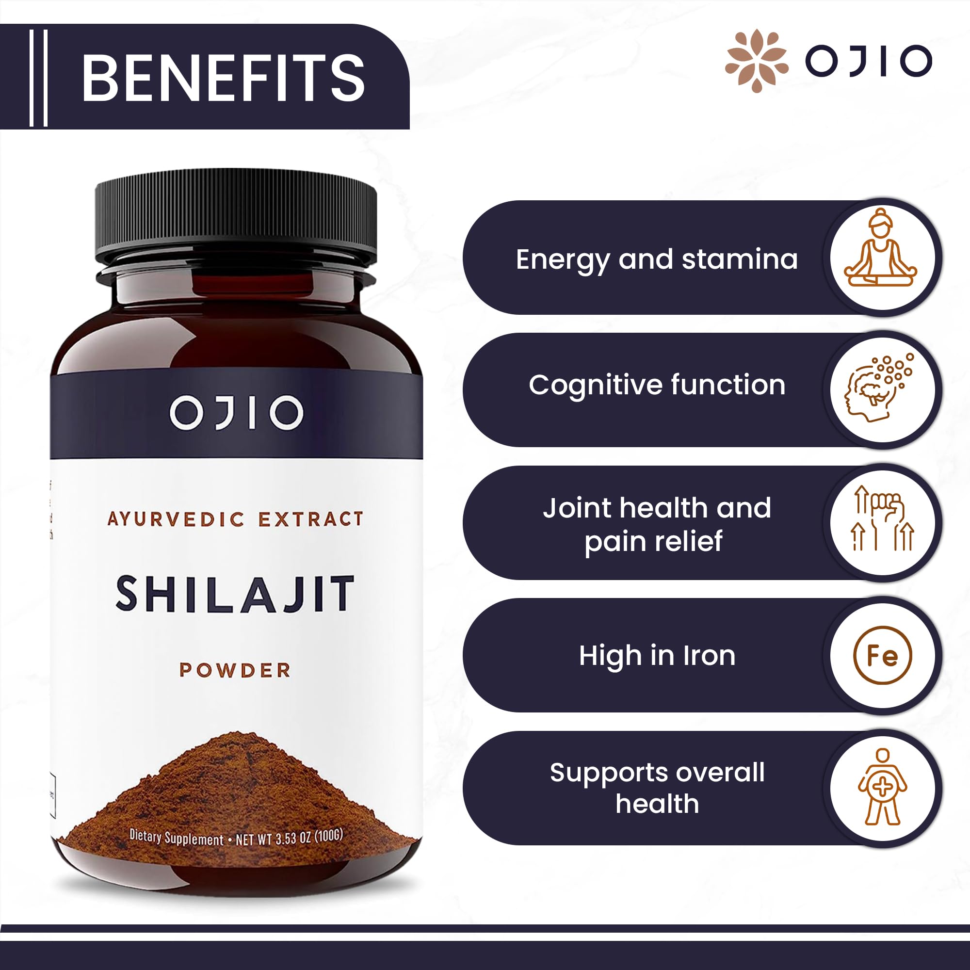 1000 MG Ojio Shilajit for wellness