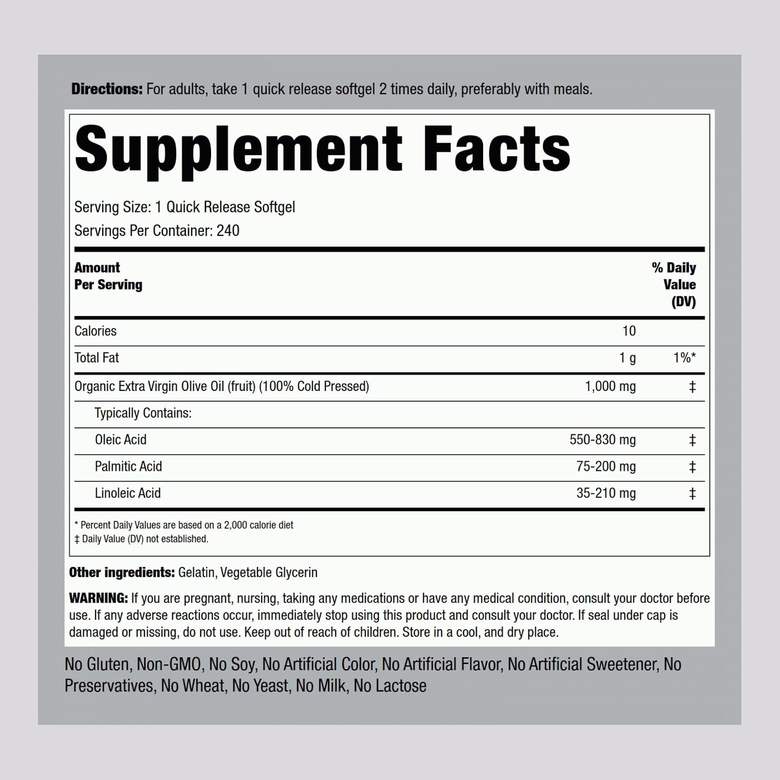 1000 mg olive leaf capsules