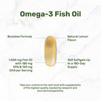 1000 mg Omega-3 fish oil capsules