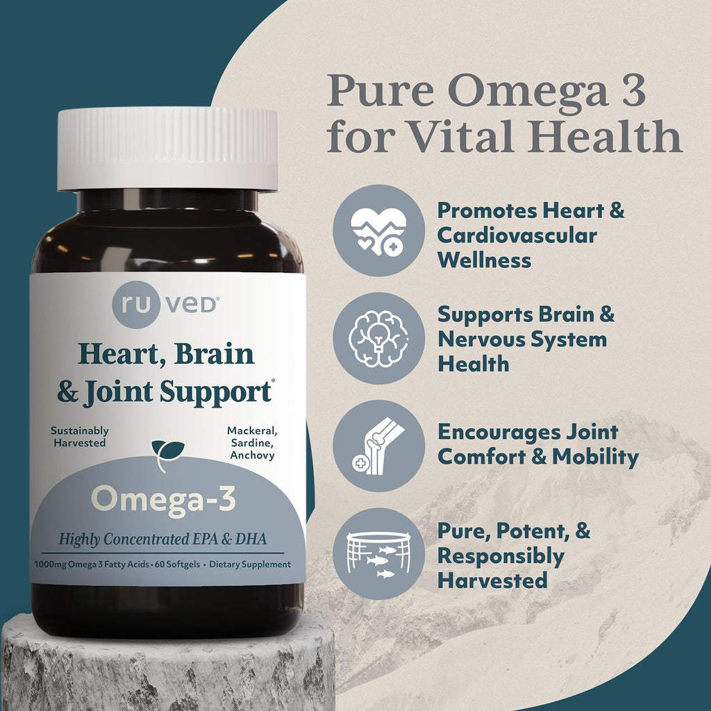 1000 mg Omega-3 softgels for health