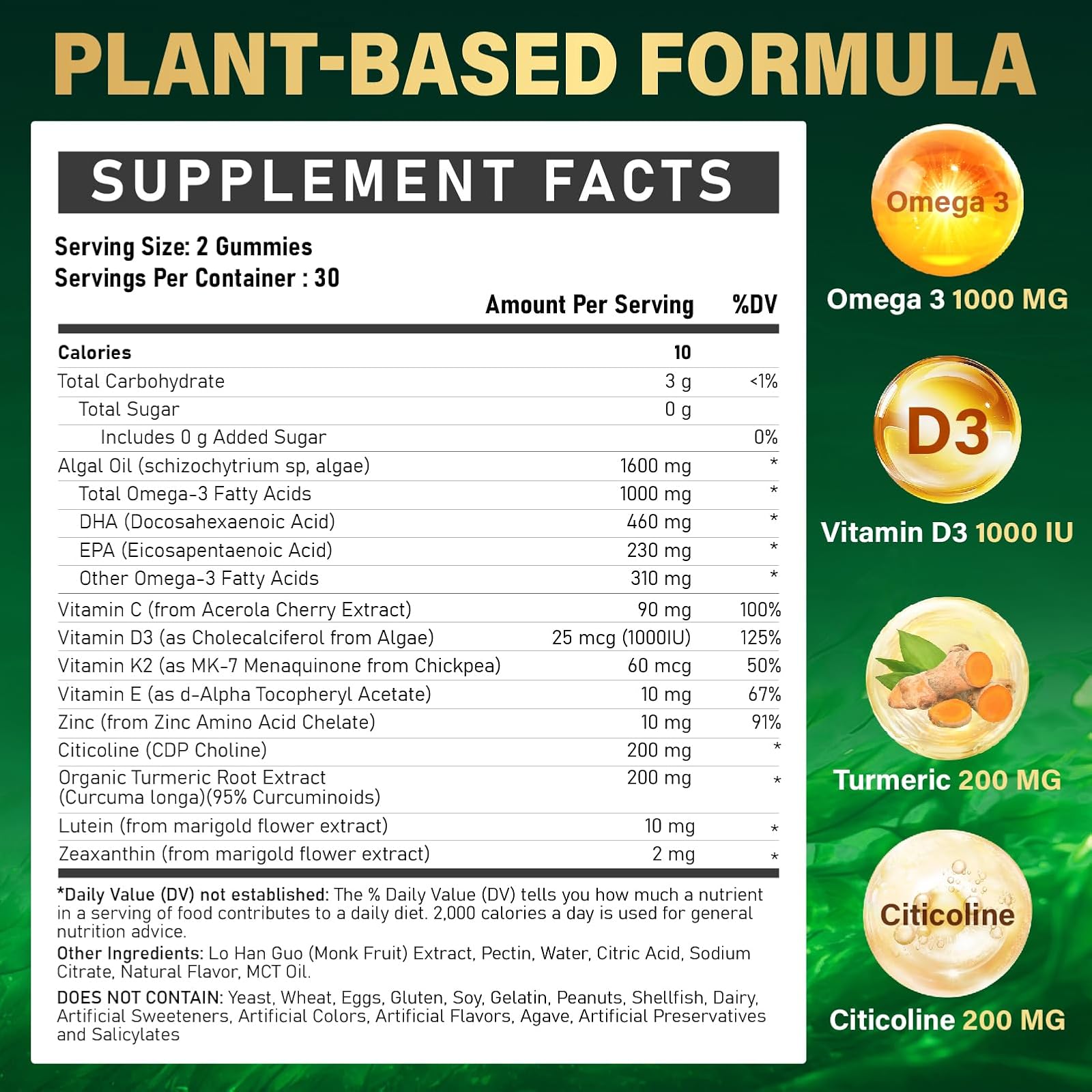 1000 mg omega 3 supplement gummies