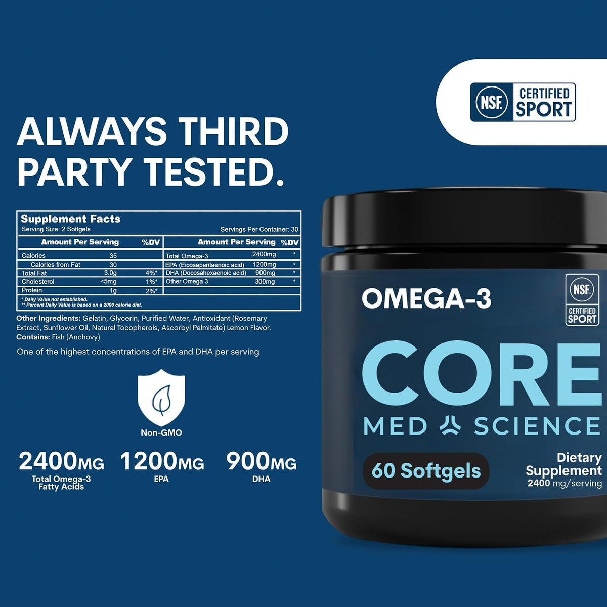 1000 mg Omega-3 supplement