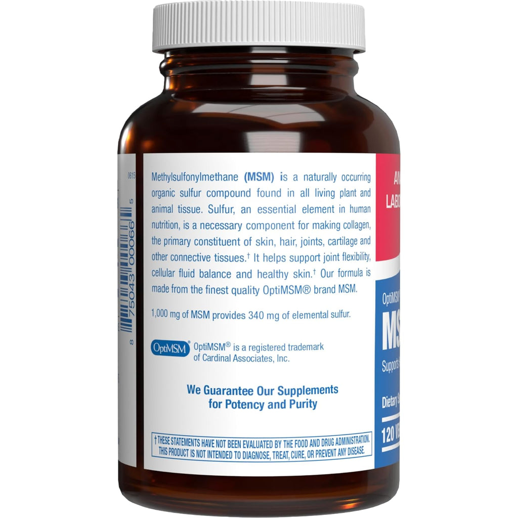 1000 mg OptiMSM softgels for better sleep