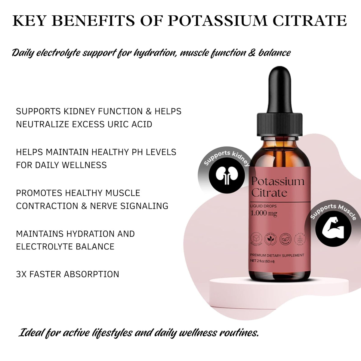 1000 mg potassium citrate drops