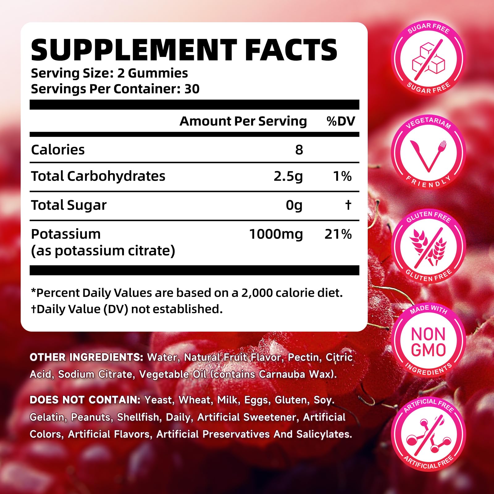 1000 mg potassium citrate supplement