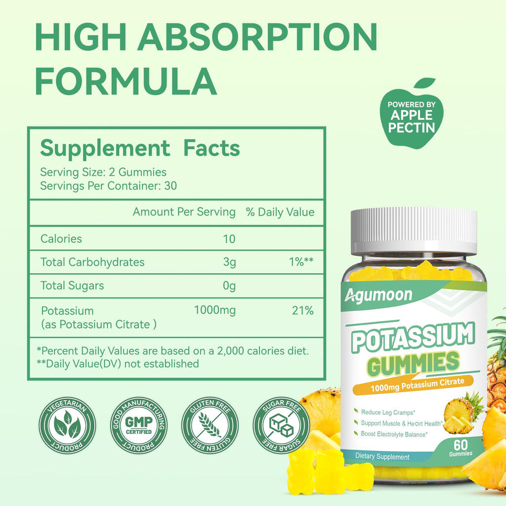 1000 mg potassium citrate supplement