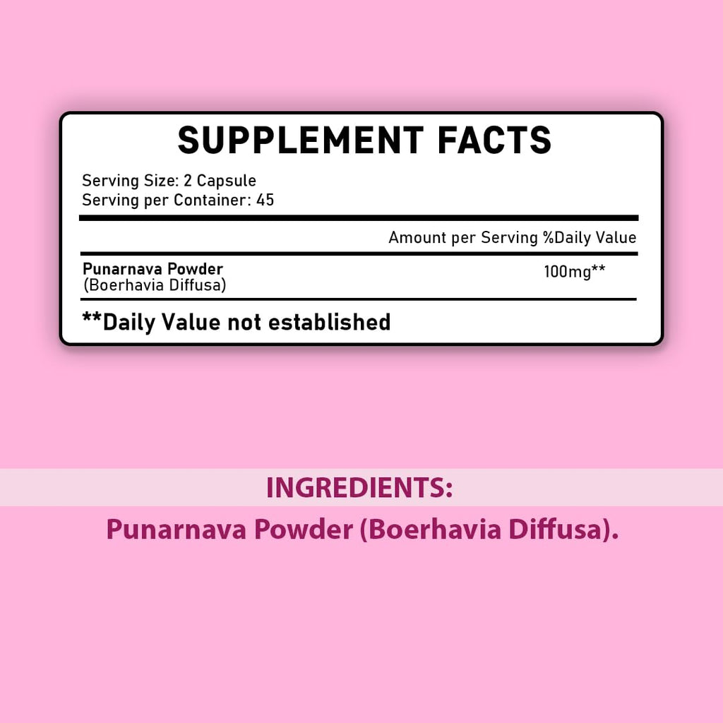 1000 mg Punarnava tablets for wellness